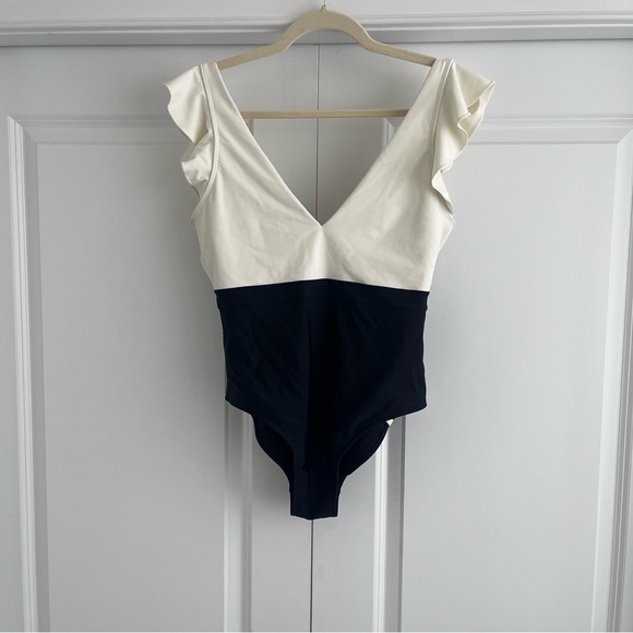 summersalt | Swim | Summersalt Womens One Piece In Cream And Black With ...